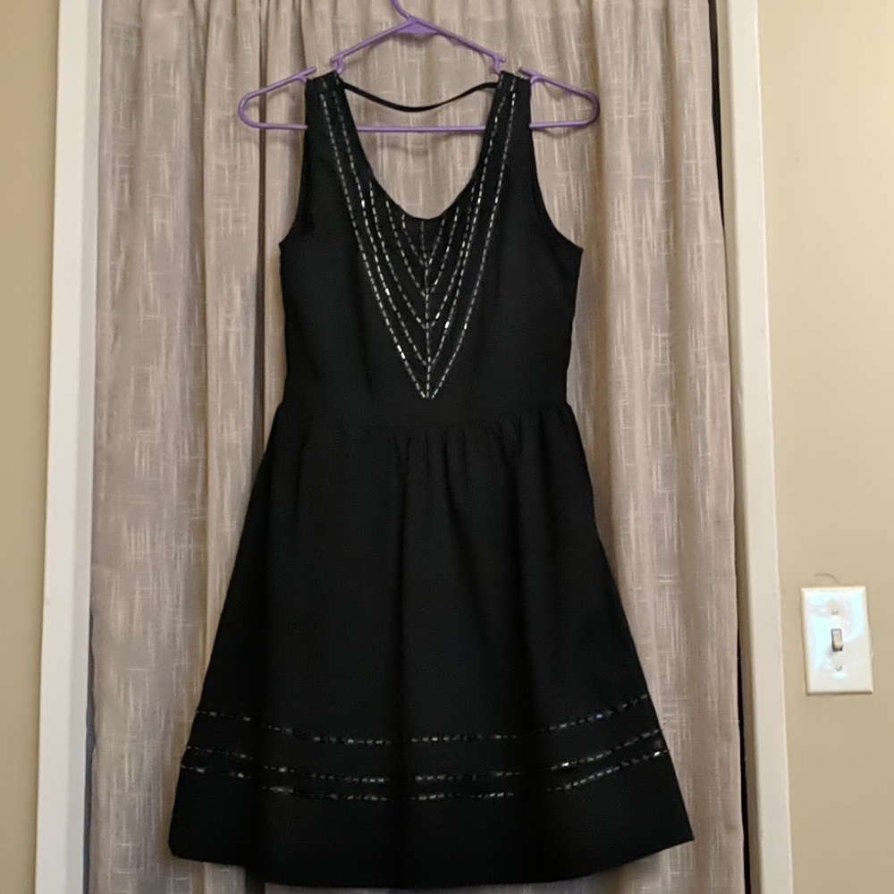 Doe And Rae Black Beaded Dress - Gem